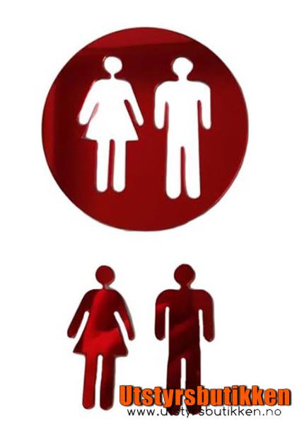 3i1 WC skilt med speil - Utstyrsbutikken